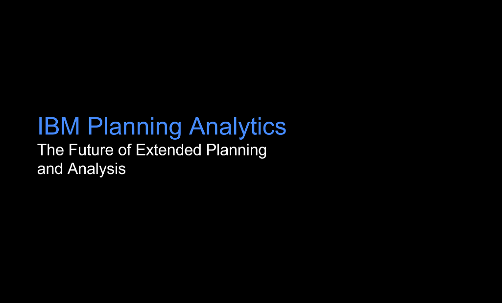 Future of Extended Planning & Analysis - ICit Business Intelligence